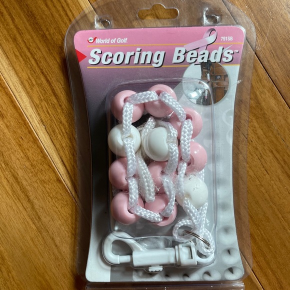 None | Other | World Of Golf Scoring Beads Pink And White 79sb Abacus ...